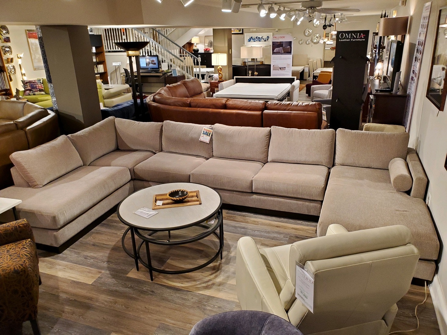 LAZAR LANGDON SECTIONAL BUCHANON GREYSTONE